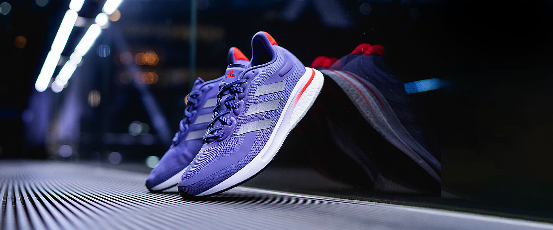 adidas Damen Supernova - Orbit Violett/Silber Met./Solar Rot ...