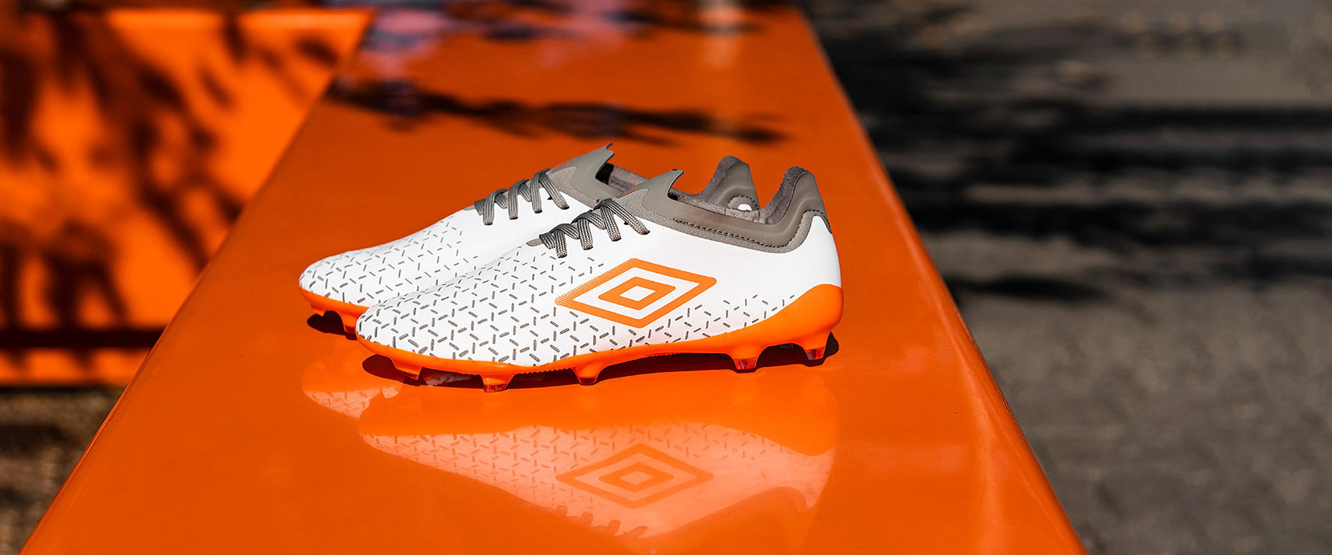 Umbro Tocco Pro FG - White/Carrot/Frost Gray - Firm Ground - Mens Boots ...
