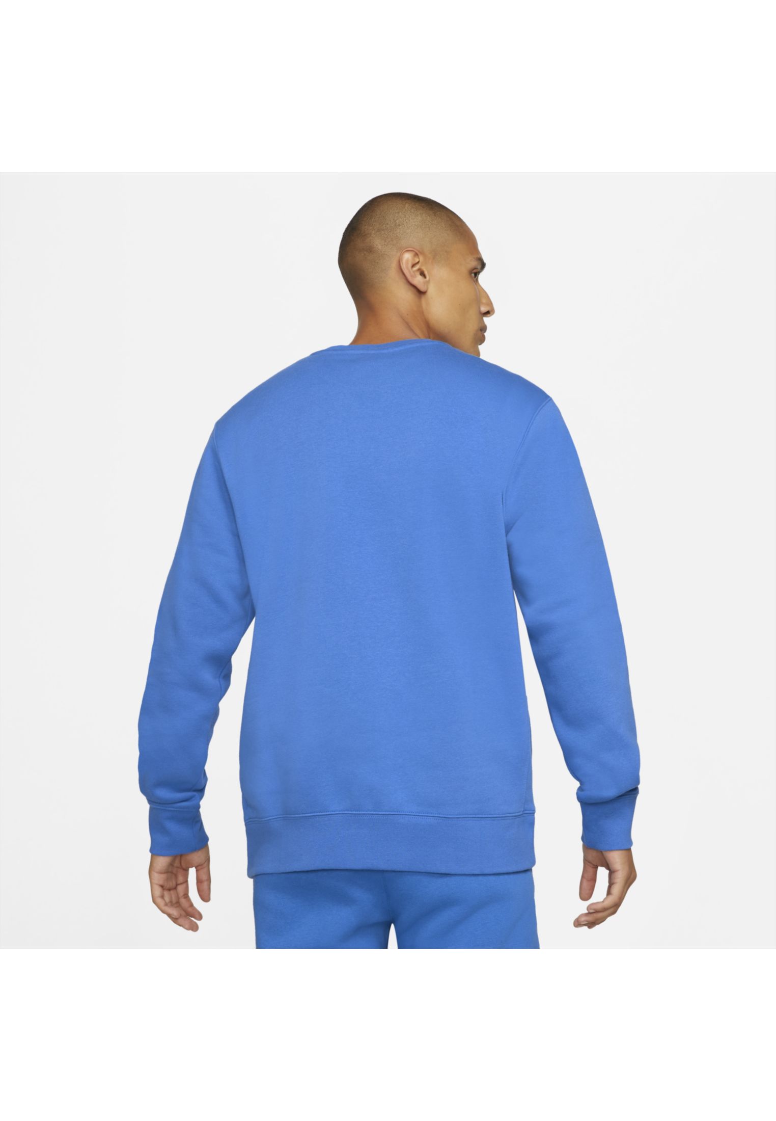 Nike Sportswear Club Fleece Crew - Light Army/White - Mens Clothing