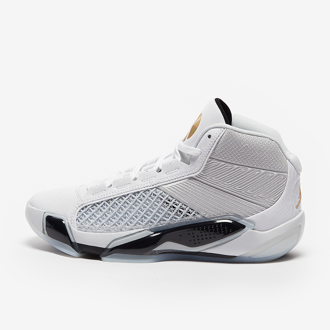 Air Jordan 38 FIBA - White/Metallic Gold/Pure Platinum - Mens Shoes ...