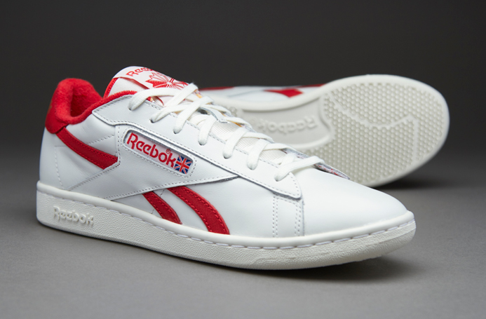 Mens Shoes - Reebok NPC UK - Chalk / Red Rush / Creme White | Pro ...