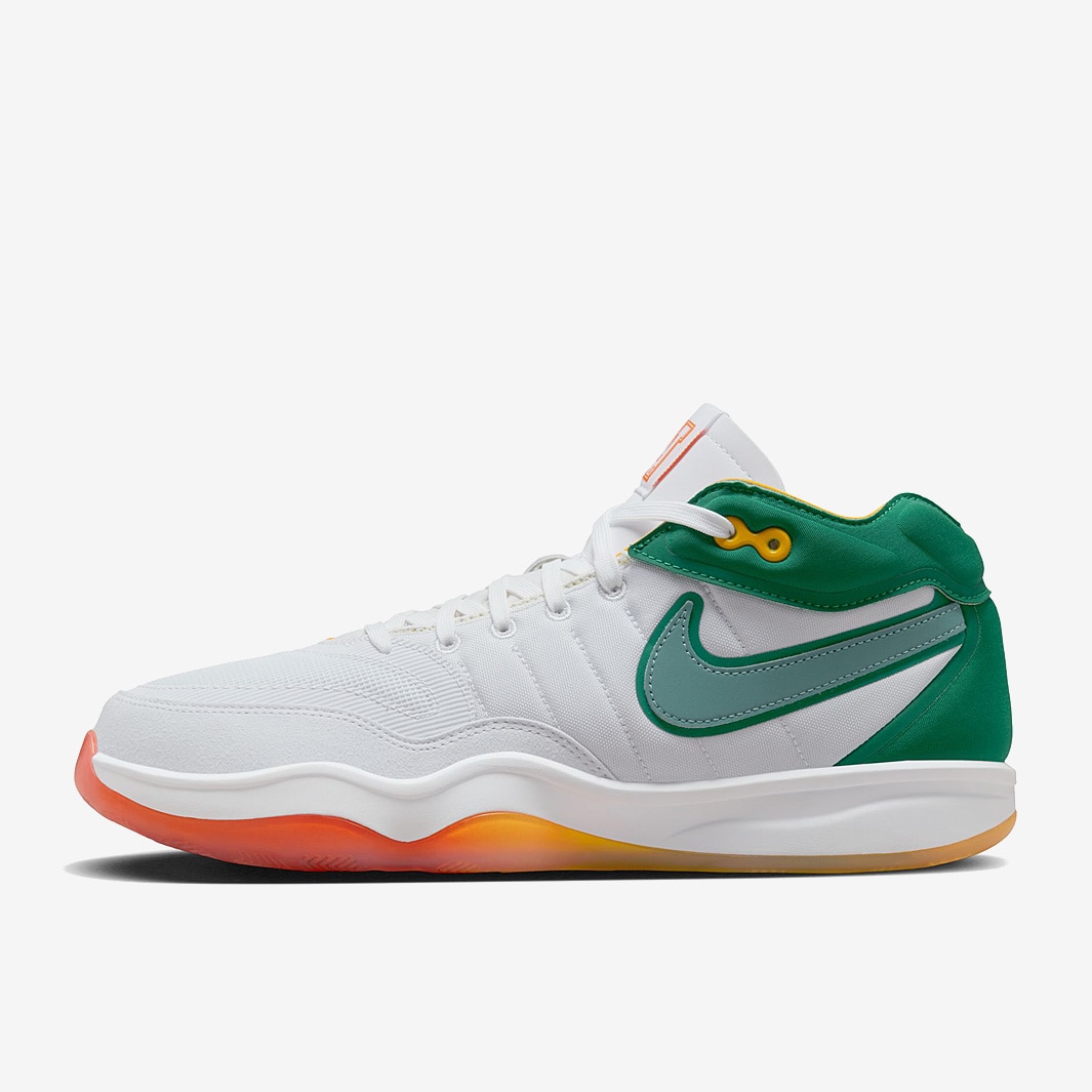 Nike Air Zoom G.T. Hustle 2 White Vintage Green Malachite Trainers Mens Shoes Pro Direct Basketball
