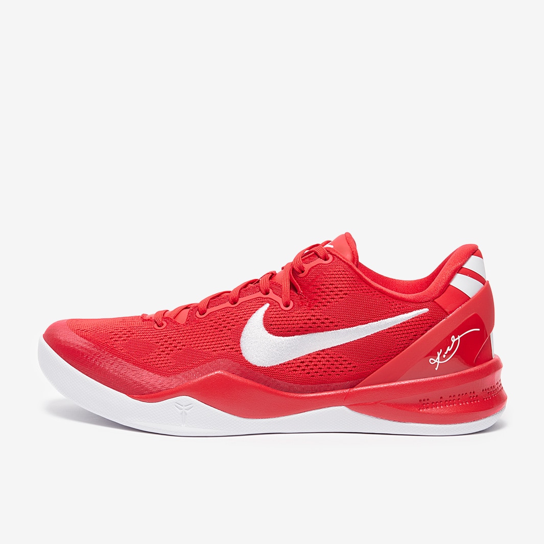 Nike Kobe 8 ProTro University Red White Trainers Mens Shoes Pro Direct Basketball