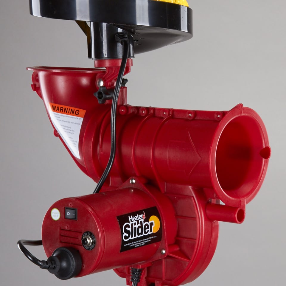 Heater Slider Bowling Machines - Red - Black - Cricket Equipment ...