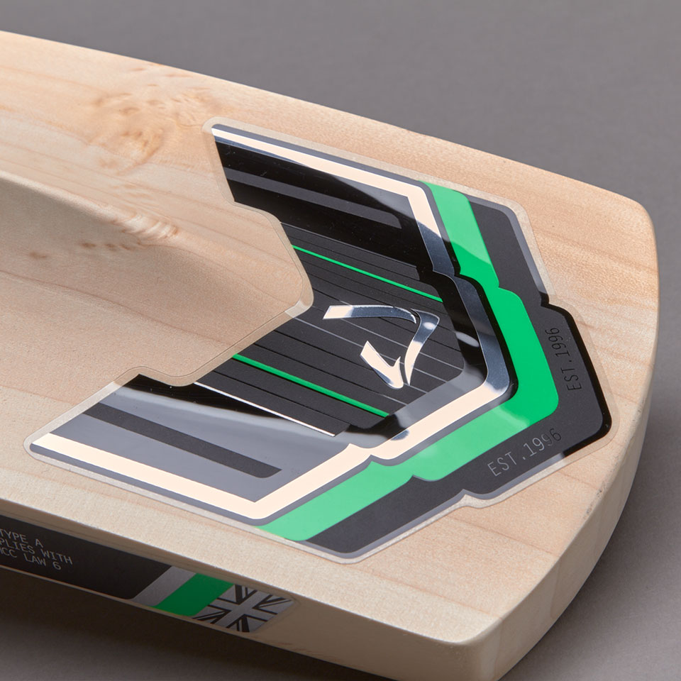 Chase R7 Finback Cricket Bat - Black - Green | Pro:Direct Cricket