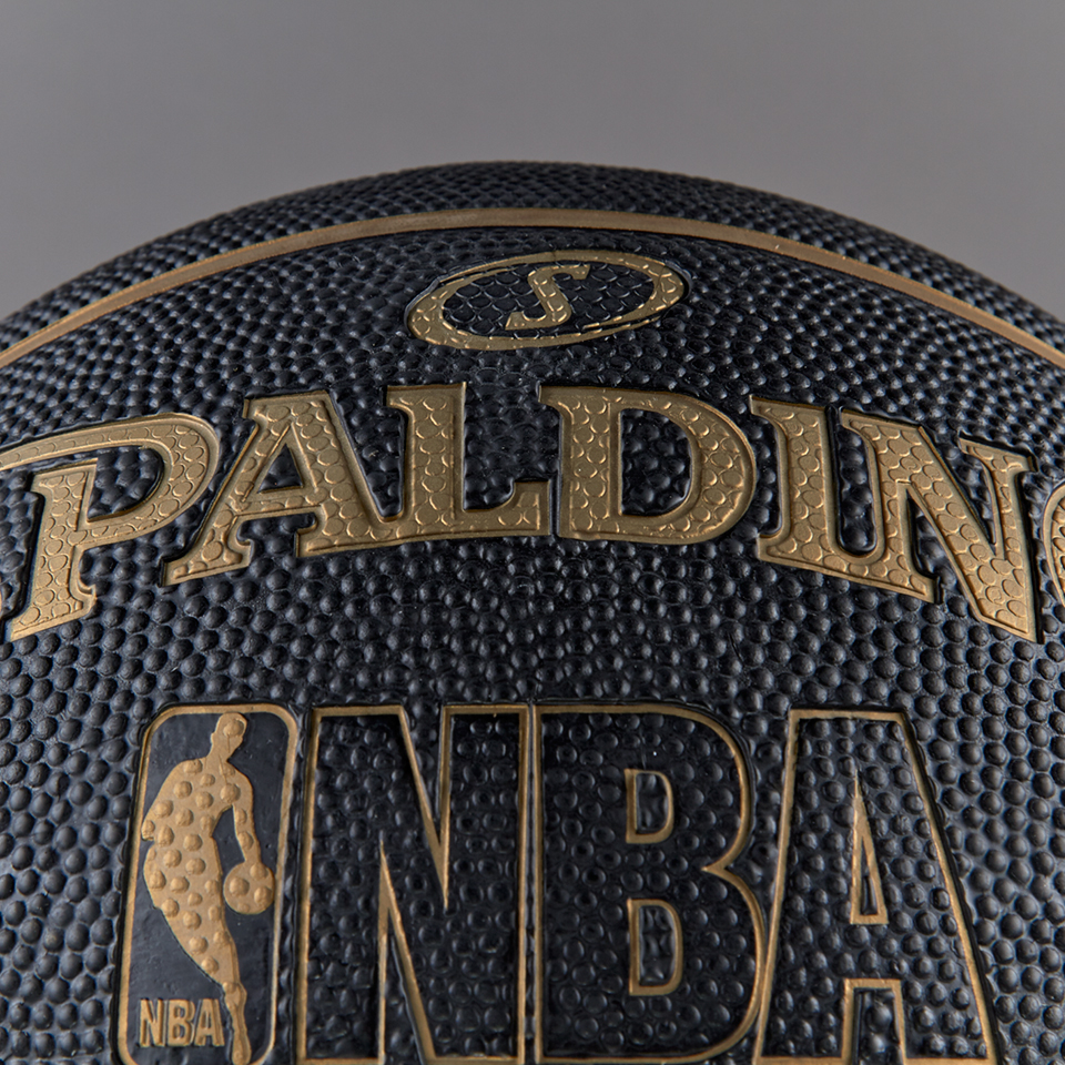Basketballs - Spalding NBA Highlight - Size 7 - Black / Gold - 30 01550 ...