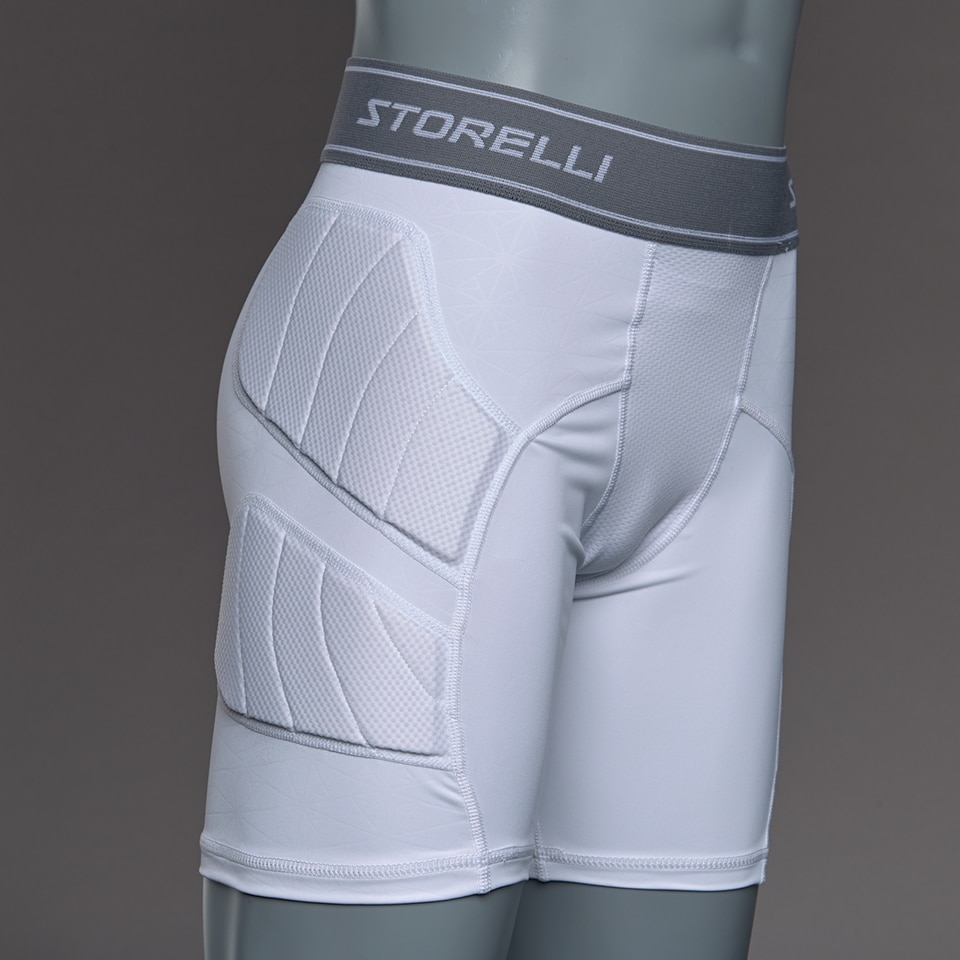 Junior GK Clothing - Storelli Kids BodyShield Sliders- White