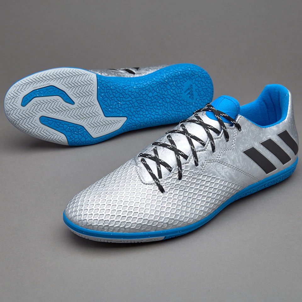 adidas Messi 16.3 IN - Mens Soccer Cleats - Indoor - Silver Metallic ...