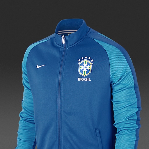 Nike Brasil 16/17 Authentic Track Jacket - Mens Replica - Jackets ...