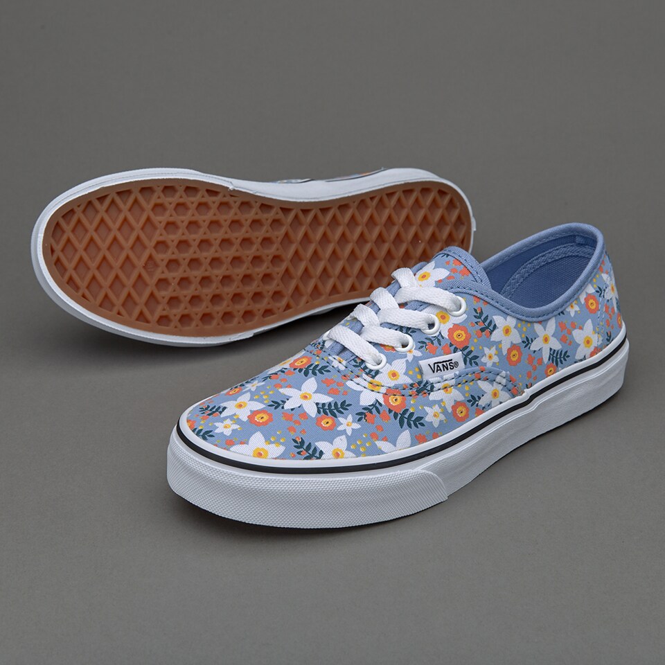 Girls Shoes - Vans Girls Authentic Floral - Bel Air Blue - VA32R6L2Y ...