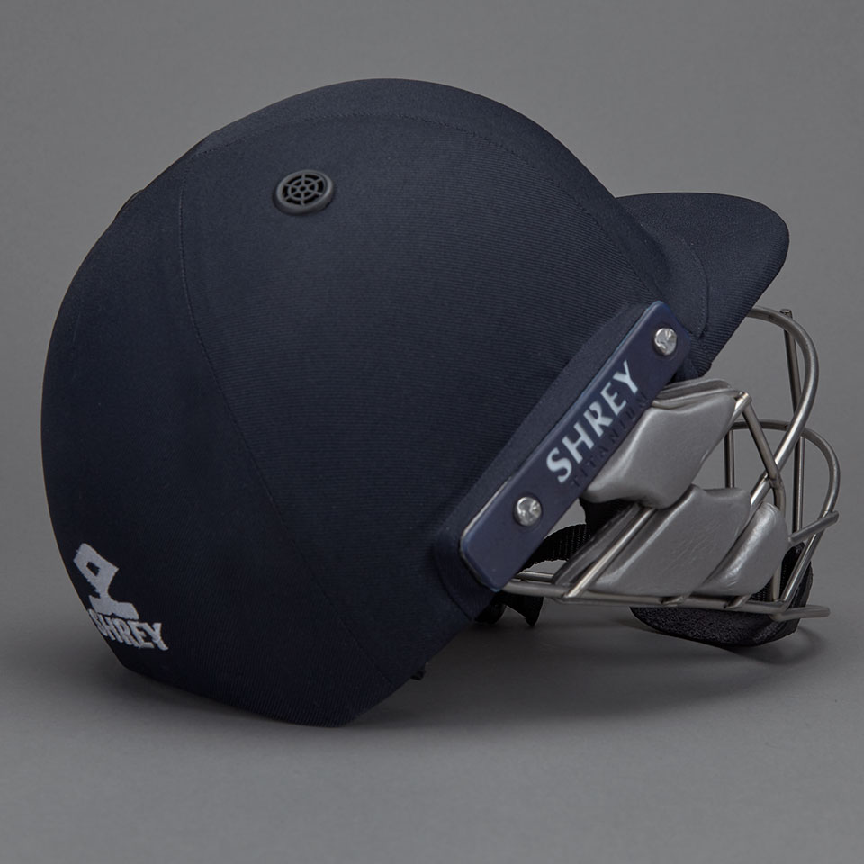 Shrey Pro Guard Titanium Wicket Keeping Helmet - Batting Equipment - Navy