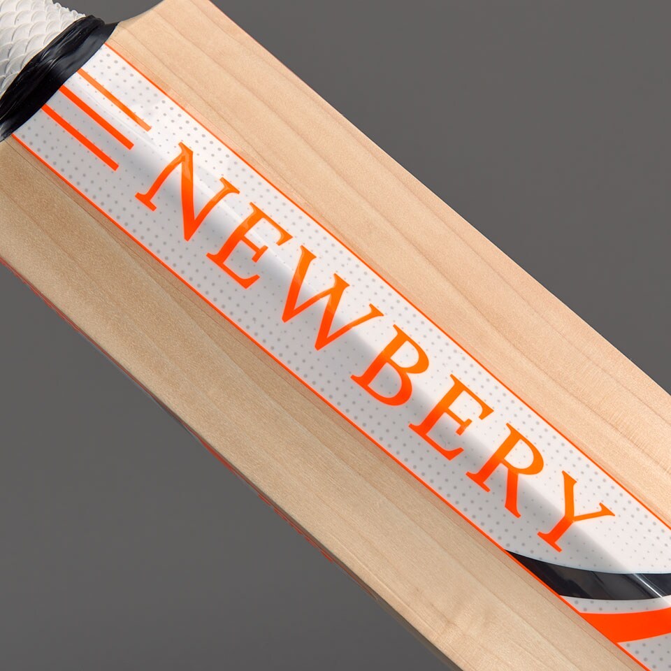 Newbery Force Player Junior Cricket Bat - Cricket Bats - White/Orange