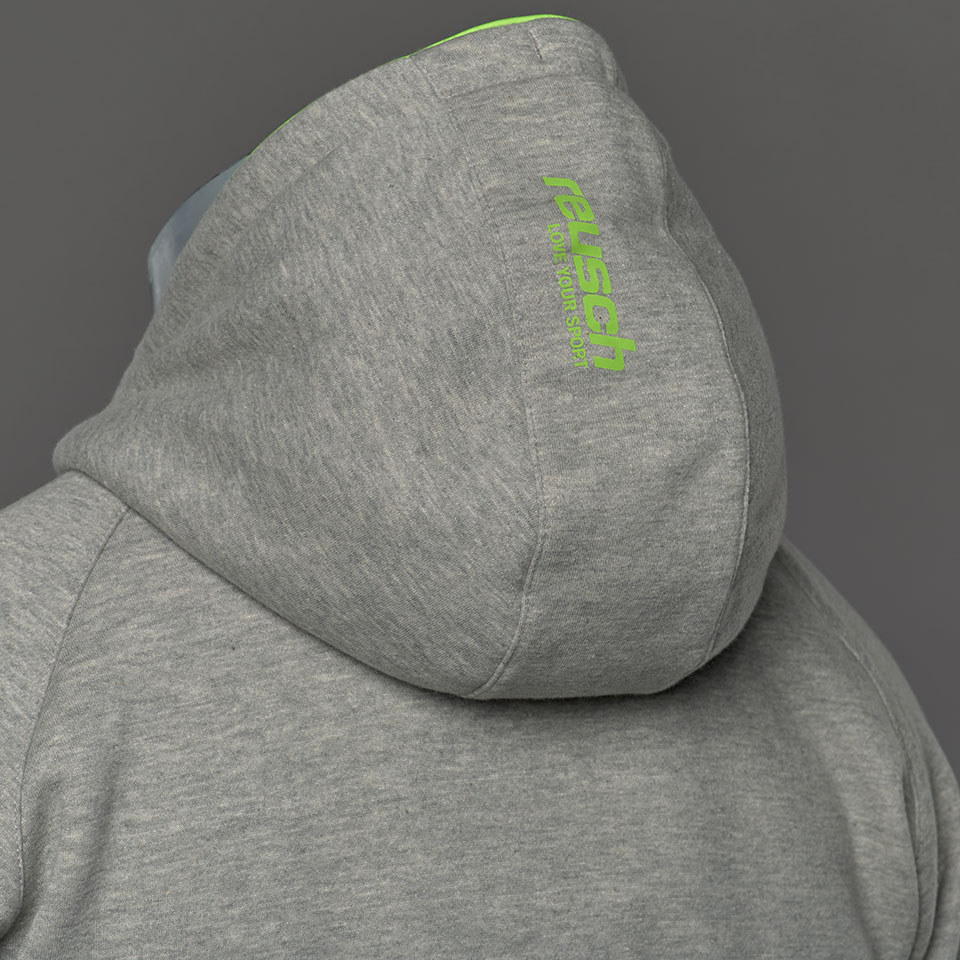 Reusch Promo Hoodie Full Zip - Mens GK Clothing - Training Tops - Grey ...