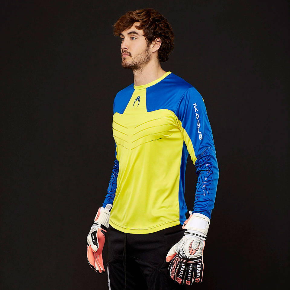 HO Ikarus Jersey - Mens GK Clothing - Jerseys - 50.5042LBW - Lime/Blue ...