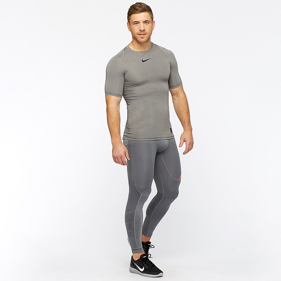 Nike Compression Pro SS Mock Top - Mens Base Layer - Compression ...