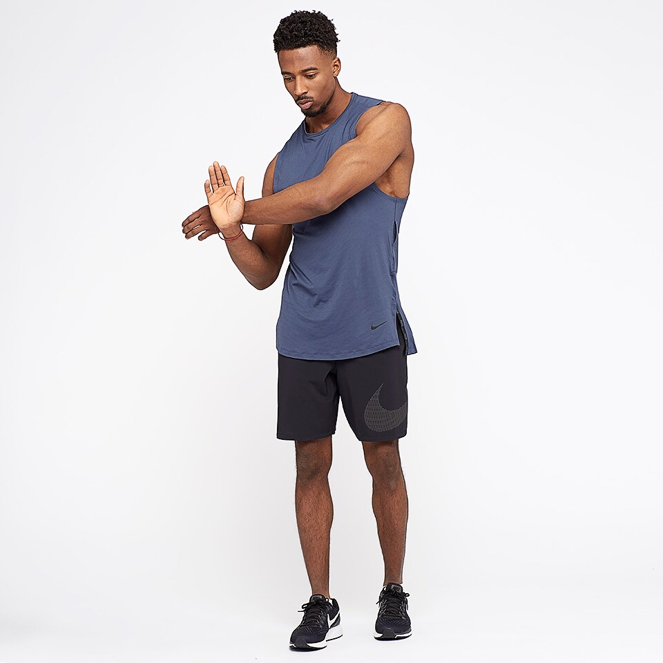 Nike Fitted Utility Tank - Mens Base Layer - Compression - Thunder Blue ...