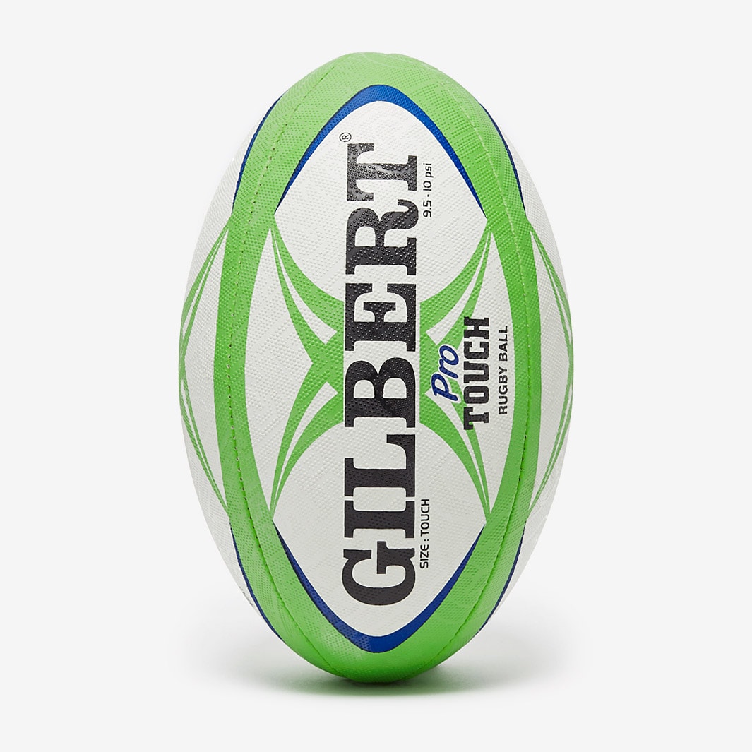Gilbert Touch Pro Match Ball - White/Green - Rugby Balls - Match