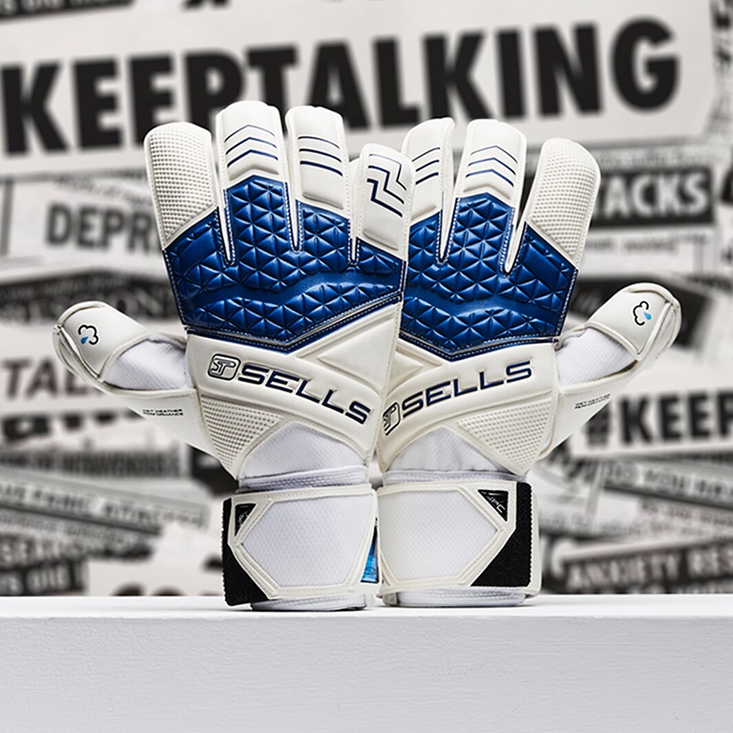 Guantes de portero - Sells Mind Charity para niños - Blanco/Azul Marino ...