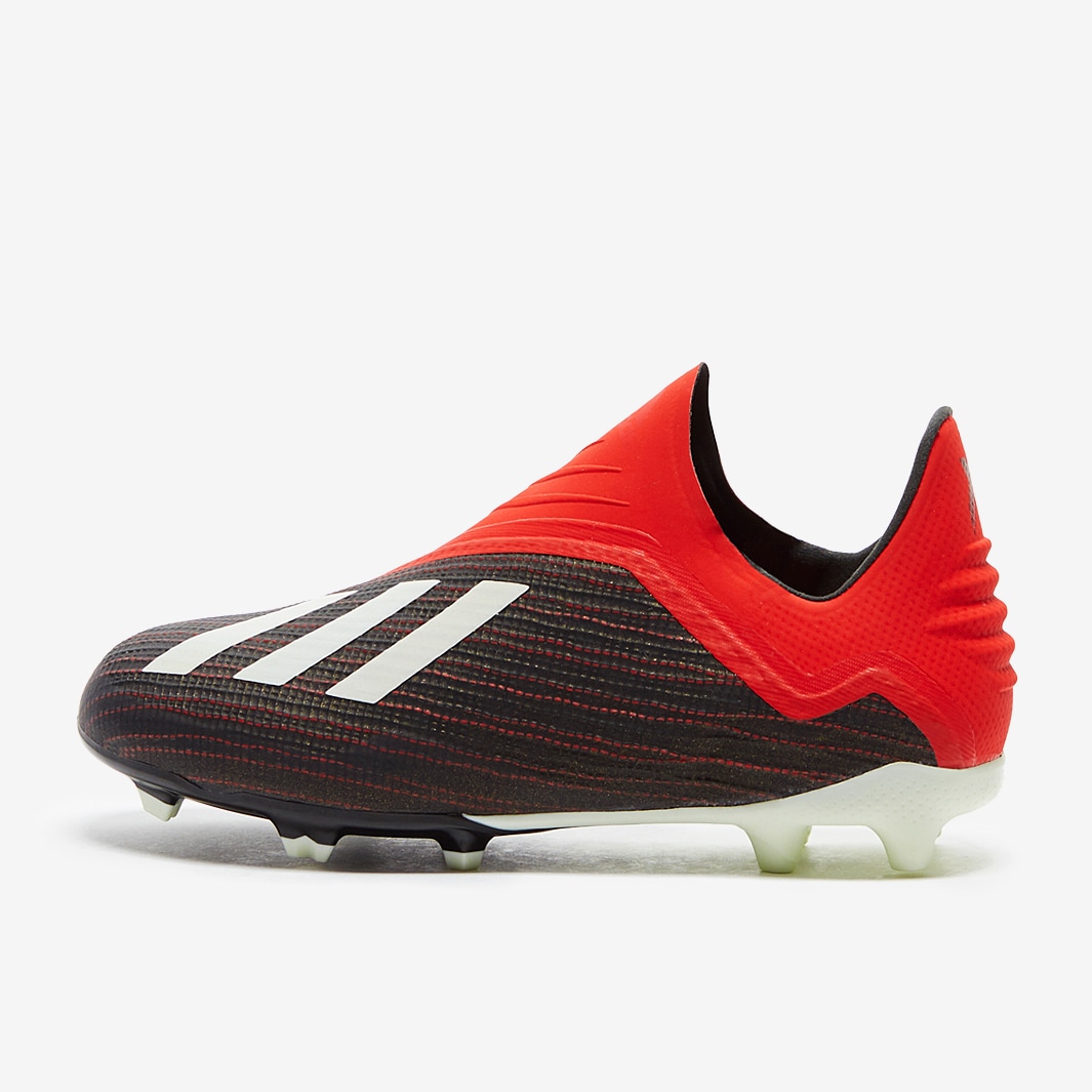 adidas Kids X 18+ FG - Core Black/White/Active Red - Firm Ground ...