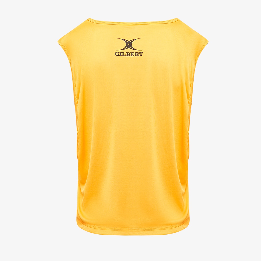 Gilbert Adult Polyester Bib - Yellow - Coaching Aids - Training Bibs