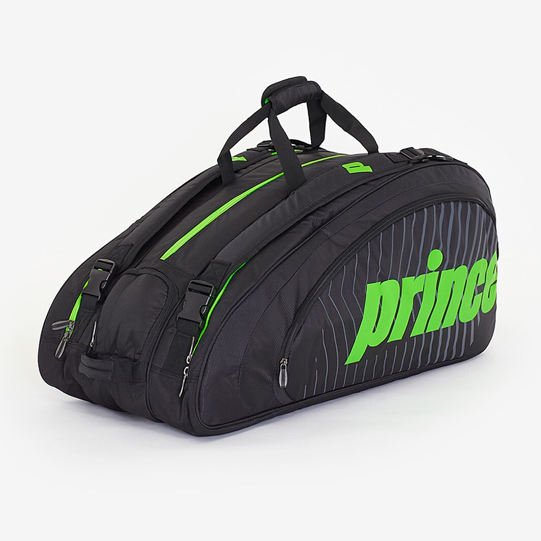 Prince Tour Challenger 9 Racket Bag - Black/Green - Bags & Luggage | Pro:Direct Tennis