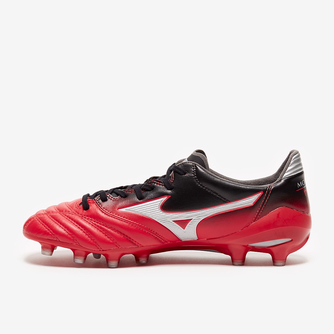 Mizuno Morelia Neo II FG - Rosso Cinese/Argento/Nero - Terreni Compatti ...