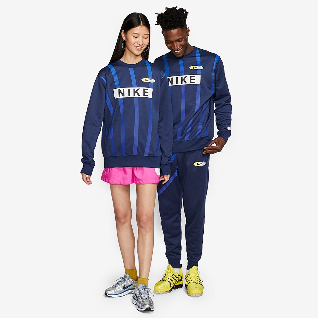 Nike Sportswear Subset Pk Crew - Midnight Navy/Black/Hyper Royal - Mens ...