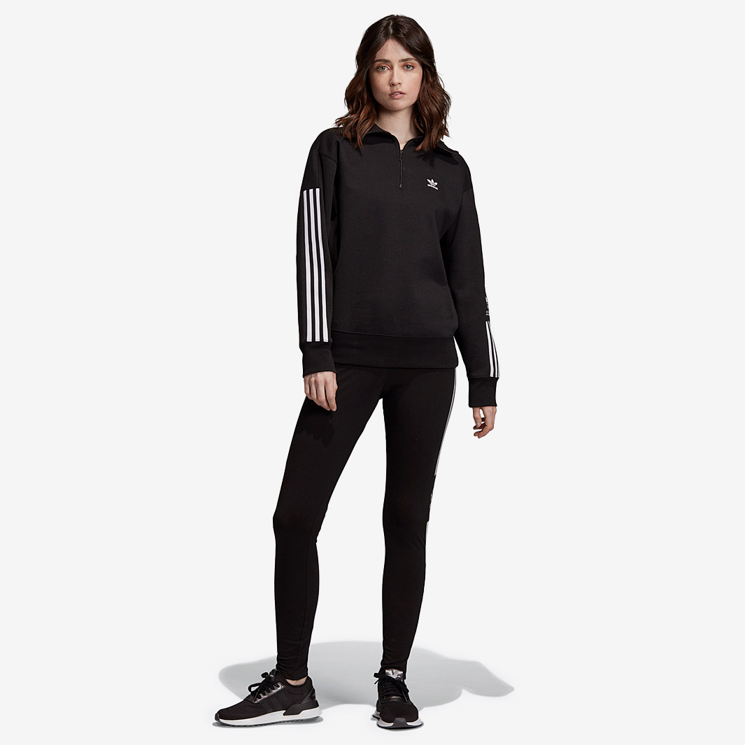 adidas Womens Lock Up Sweatshirt - Black - Womens Clothing | Pro:Direct ...