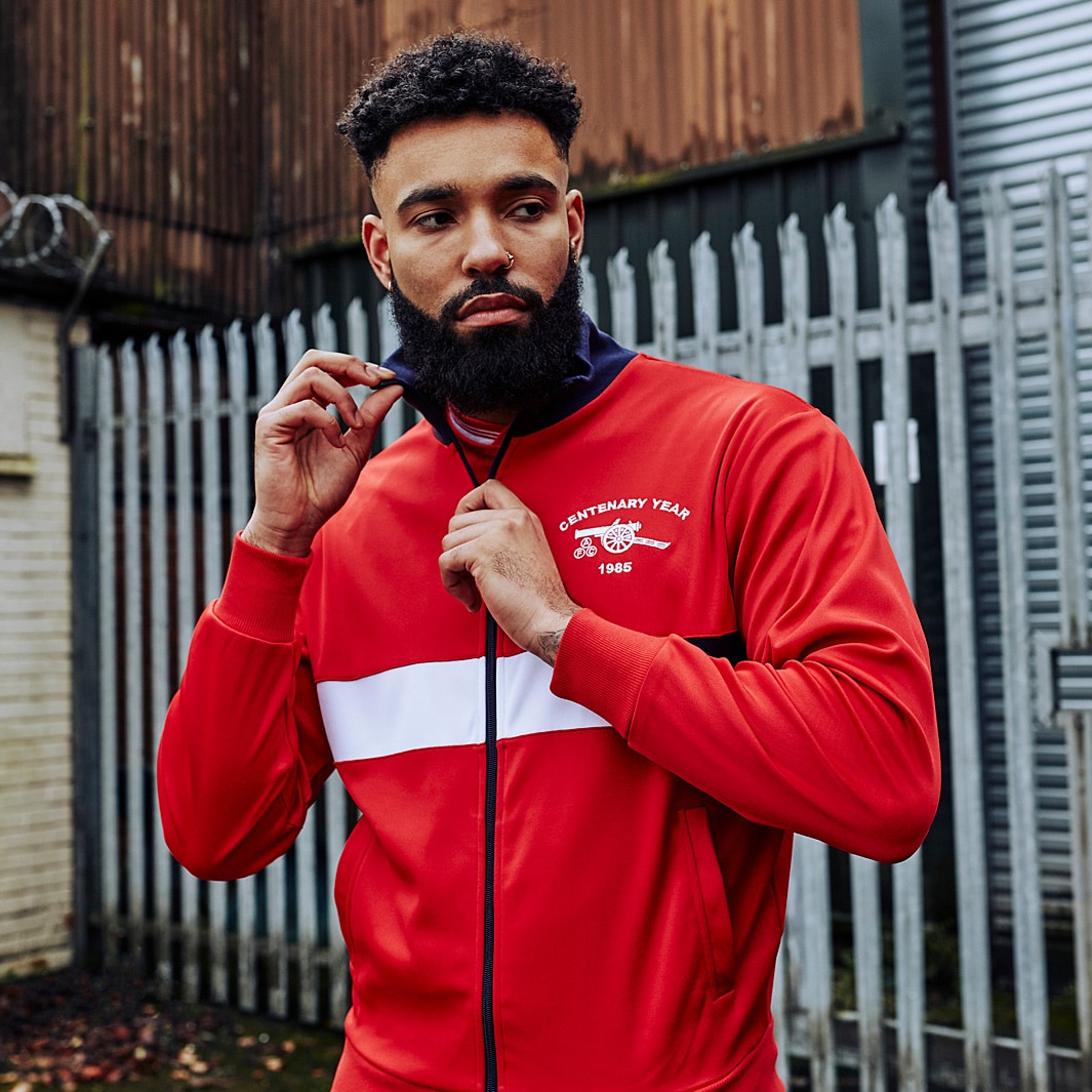 Arsenal Retro 1985 Centenary Track Jacket - Red/White/BlueArsenal Retro ...