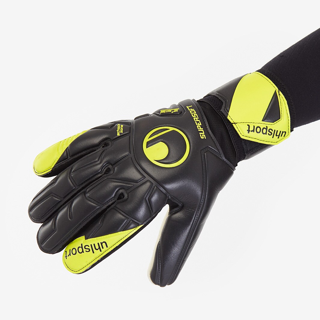 Uhlsport Supersoft HN Flex Frame - Nero/Giallo Fluo - Guanti Uomo | Pro ...