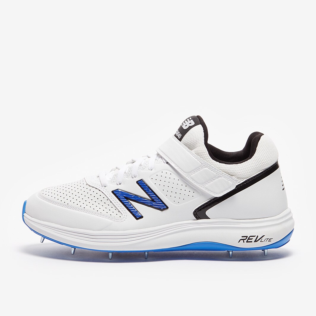 New Balance CK4040 Cricket Shoe - White/ Blue - Mens Shoes | Pro:Direct ...