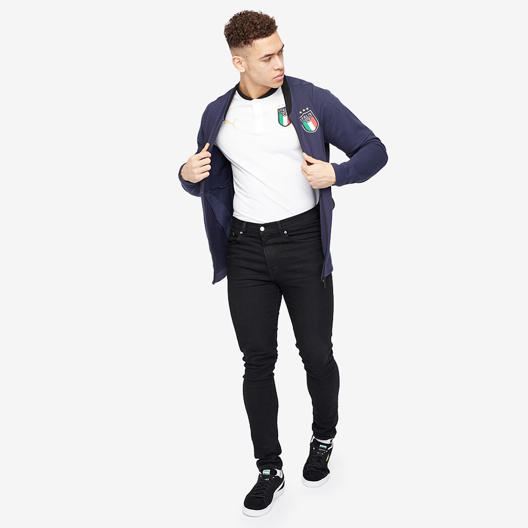 Puma Italy 2020 Casuals Jacket - Peacoat/Puma Team Gold - Mens Replica ...