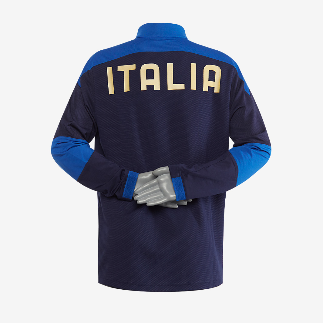 Puma Italy 2020 Youths Training 1/4 Zip Top - Peacoat/Team Power Blue ...