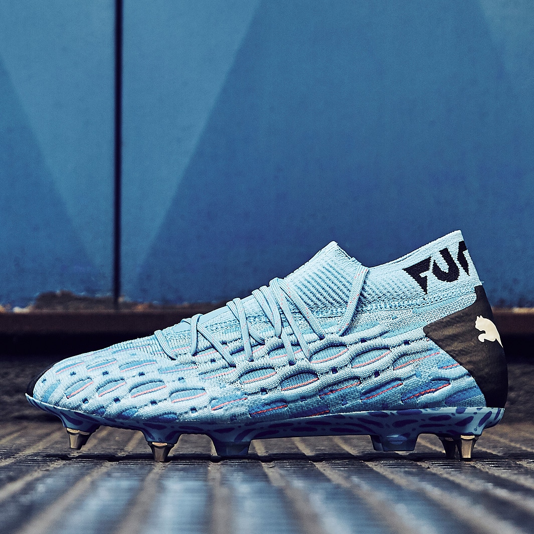 Puma Future 5.1 Netfit Mix SG - Azul/Negro/Rosa Alert - Botas de Fútbol ...