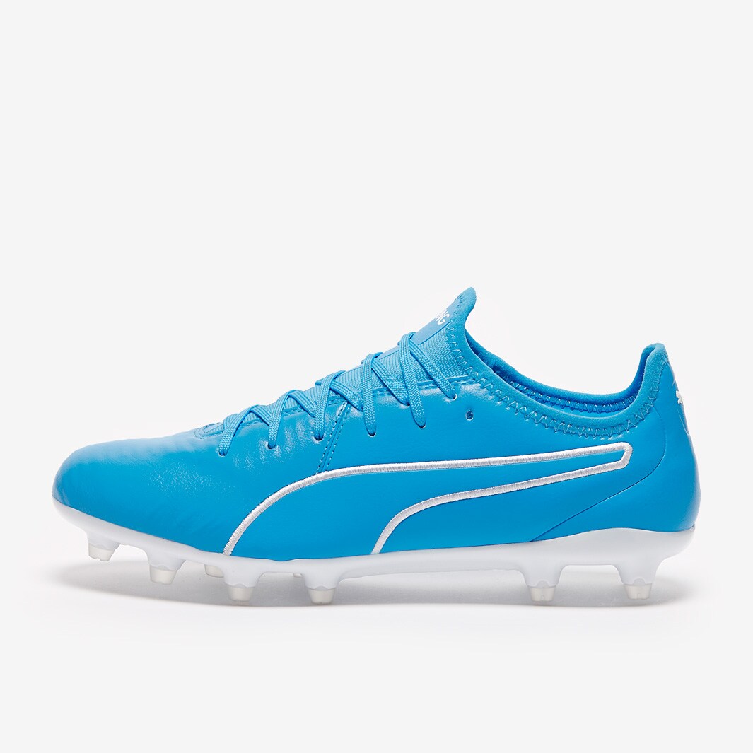 Puma King Pro FG - Luminous Blue/Puma White - Firm Ground - Mens Soccer ...