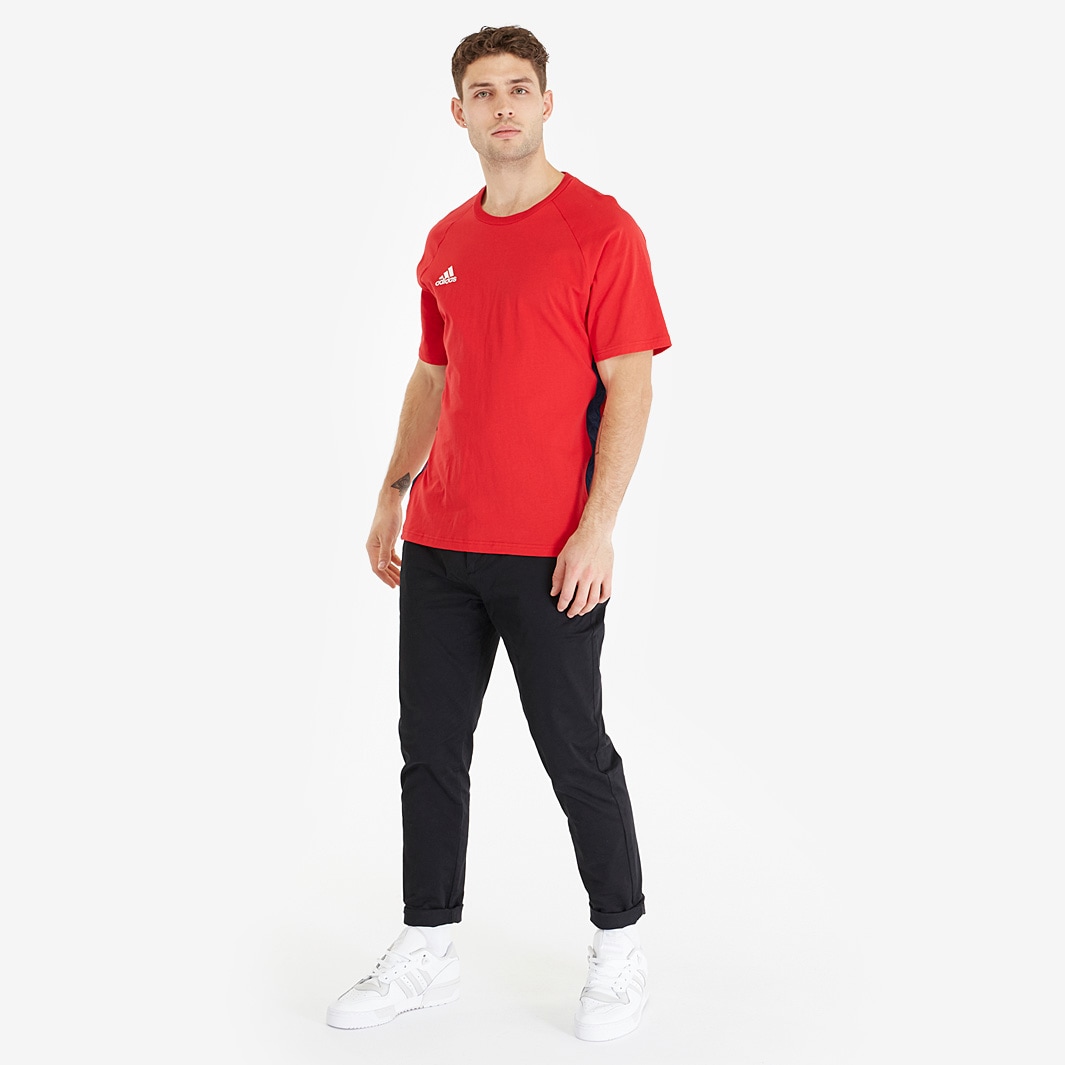 adidas Tango Tape Tee - Scarlet - Mens Clothing - Tops