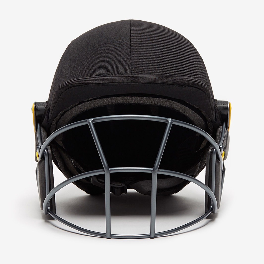 Masuri T Line Steel Wicket Keeping Helmet - Black - Batting Equipment