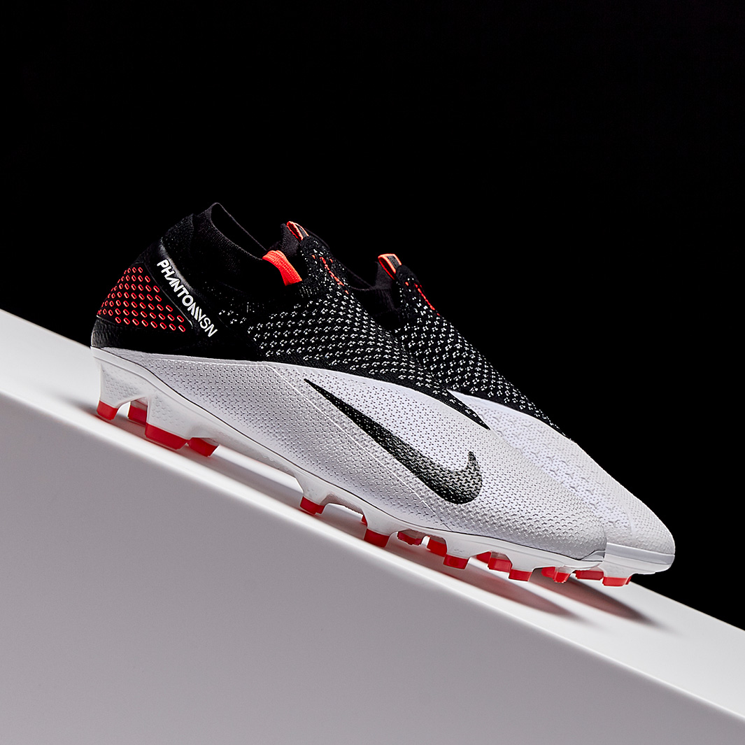 Nike Phantom VSN II Elite DF FG - White/Black/Laser Crimson - Firm ...