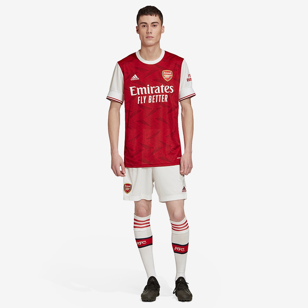 adidas Arsenal 2020/21 Home Shirt - Active Maroon/White - Mens Replica ...