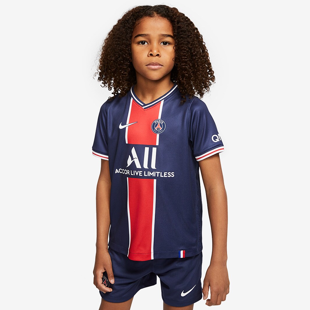 Nike Paris Saint-Germain 20/21 20/21 Little Kids Home Kit - Midnight ...