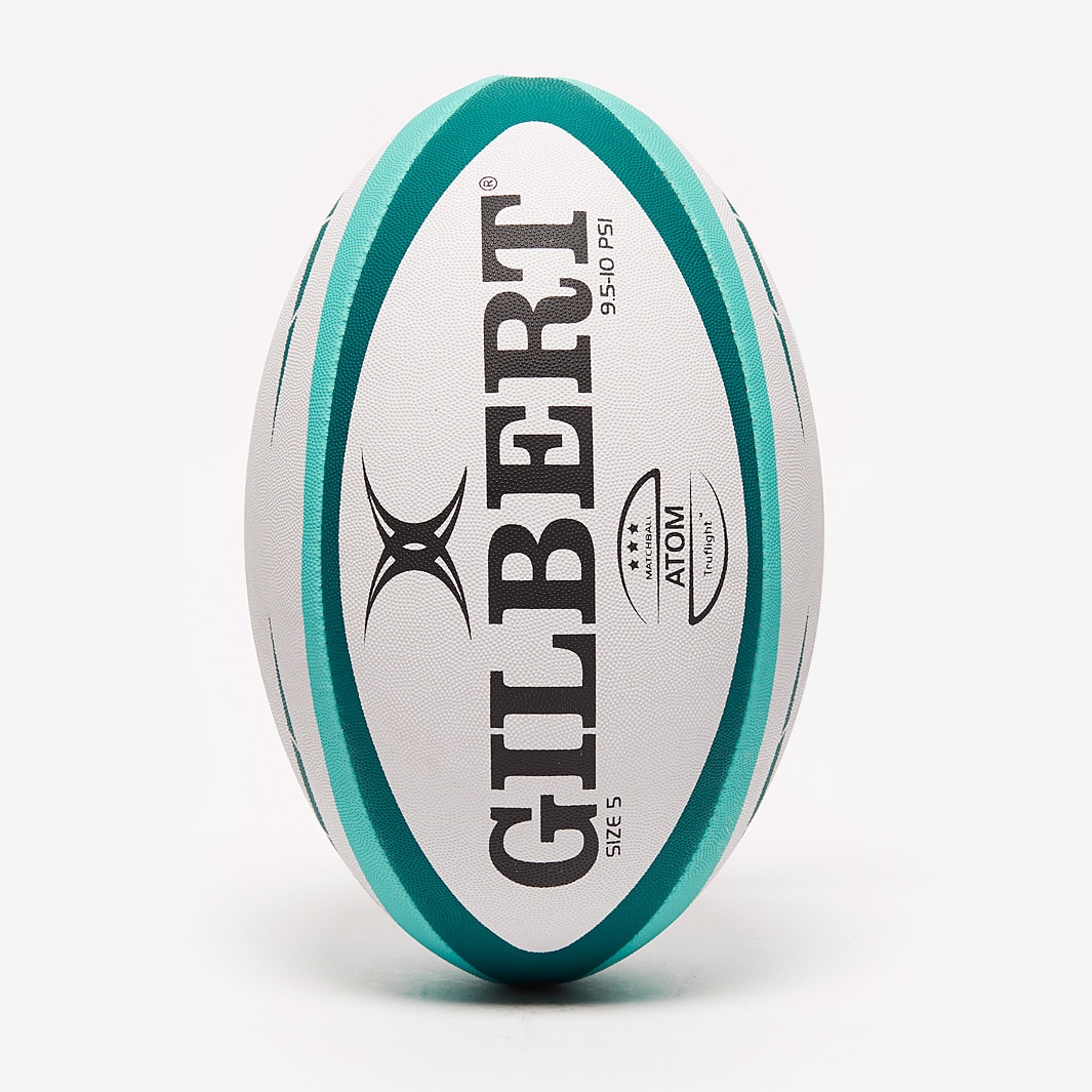 Gilbert Atom Rugby Match Ball - Green - Rugby Balls | Pro:Direct Soccer