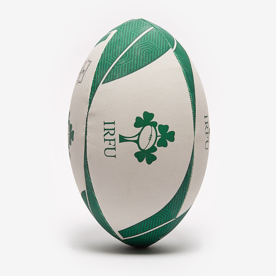 Gilbert Ireland Supporters Ball - White/Green - Rugby Balls