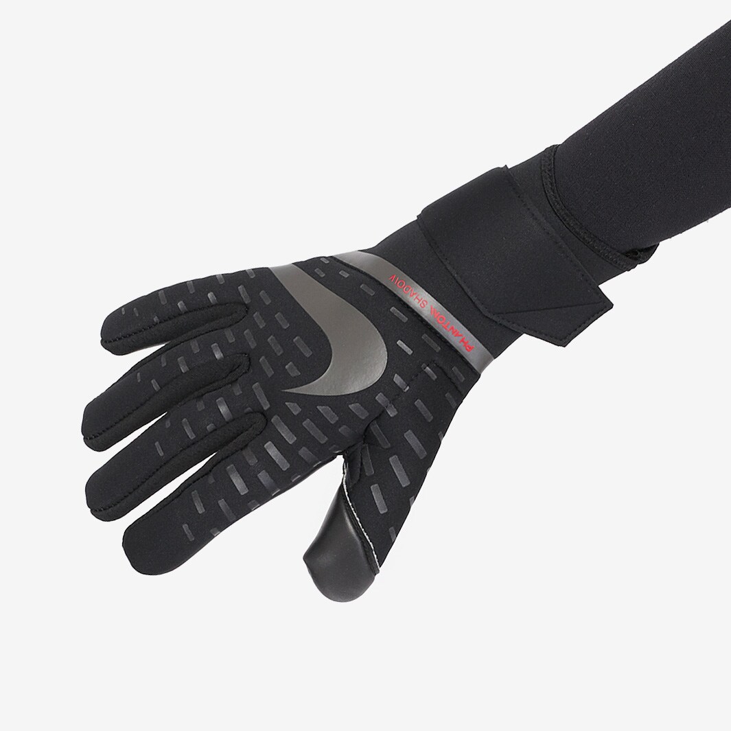 Nike GK Phantom Shadow - Black/Black/Chile Red - Flat Palm - Mens GK ...