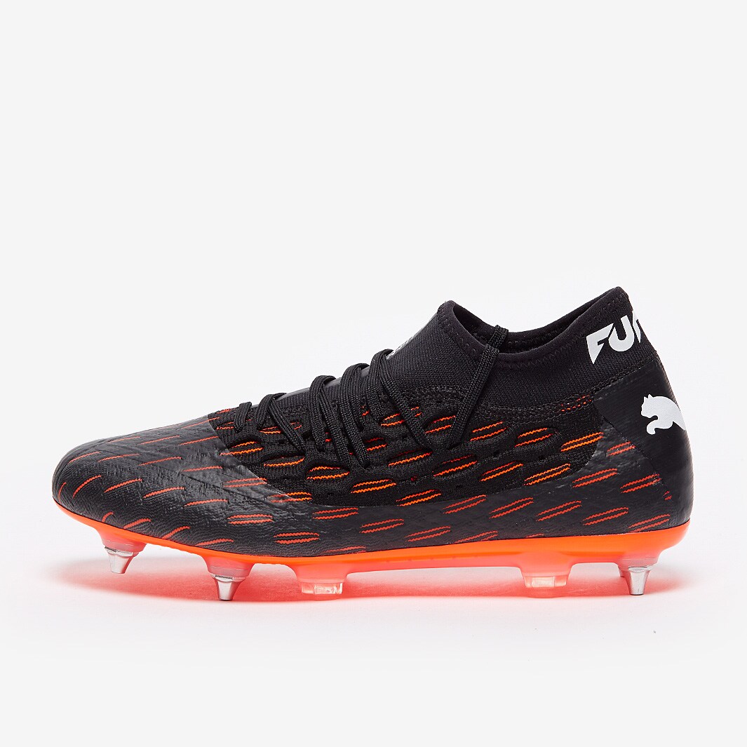 Puma Future 6.2 Netfit Mix SG - Black/White/Shocking Orange - Soft ...