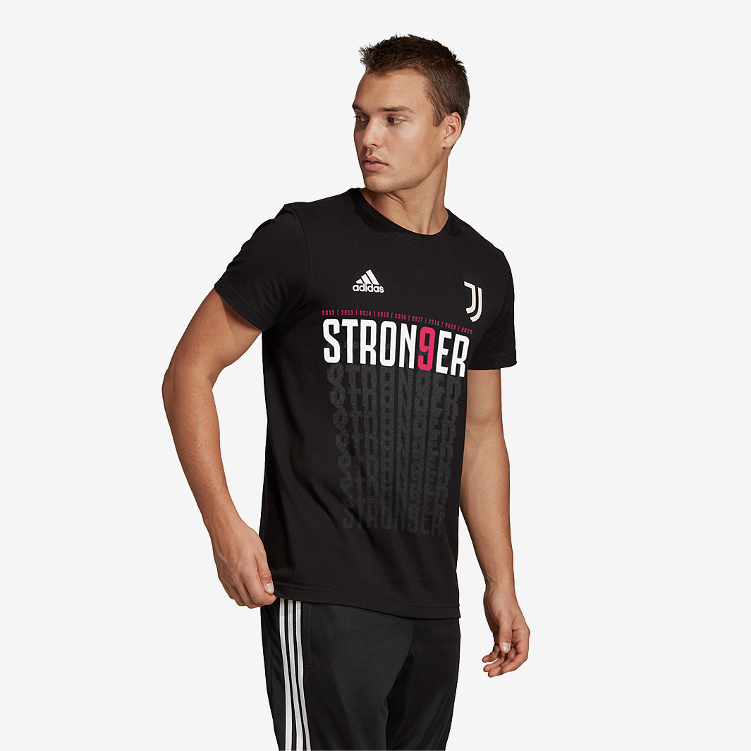 adidas Juventus 2020 Winners Tee - White/Black - Tops - Mens Replica