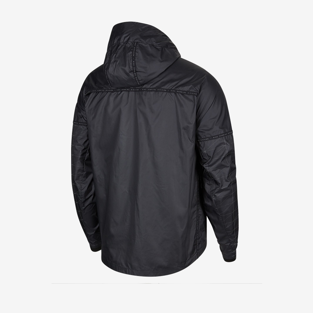 Nike Shield Flash Run Divison Jacket - Black/Black/Reflective Silv ...