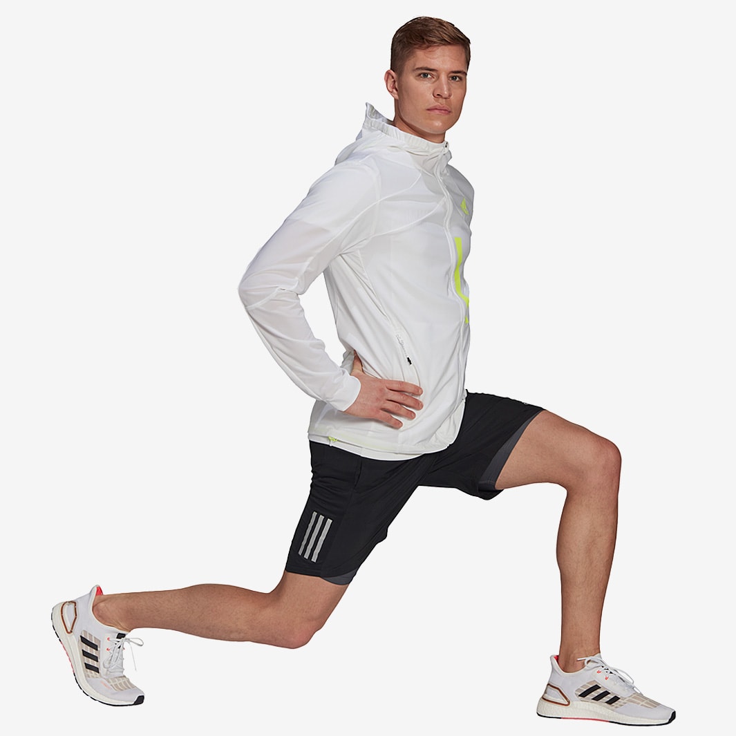adidas Marathon Translucent Jacket - White - Mens Clothing