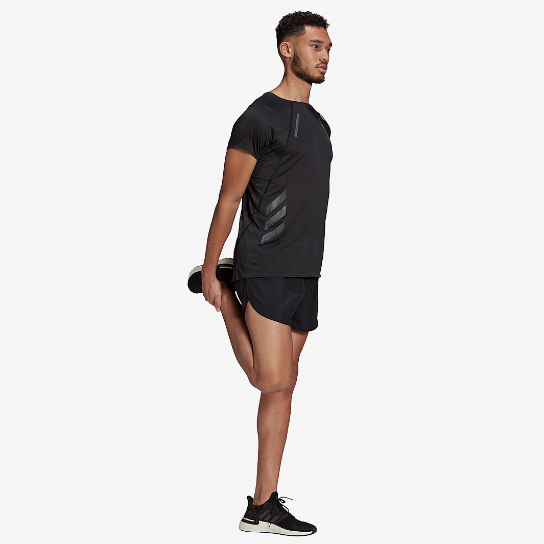 adidas Fast Split Short - Black - Mens Clothing | Pro:Direct Running
