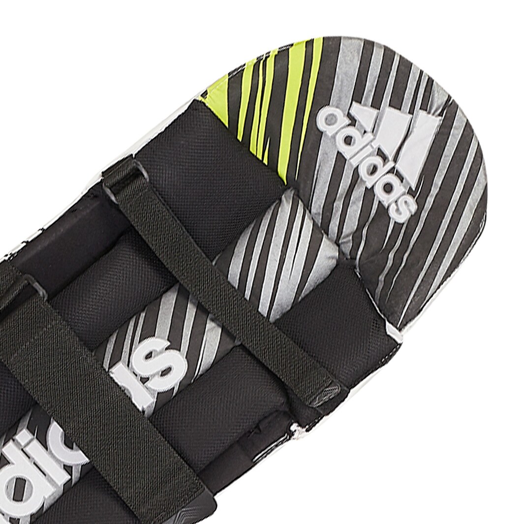 adidas Incurza 4.0 LH Batting Pads - White/Acid Yellow - Batting ...