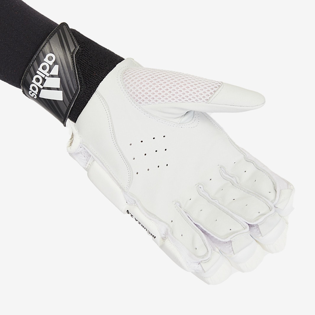 adidas Incurza 2.0 RH Batting Gloves - White/Acid Yellow - Batting ...